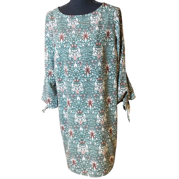 H&M | Dresses | William Morris Co X Hm Tunic Dress Size Us 8 Tie ...